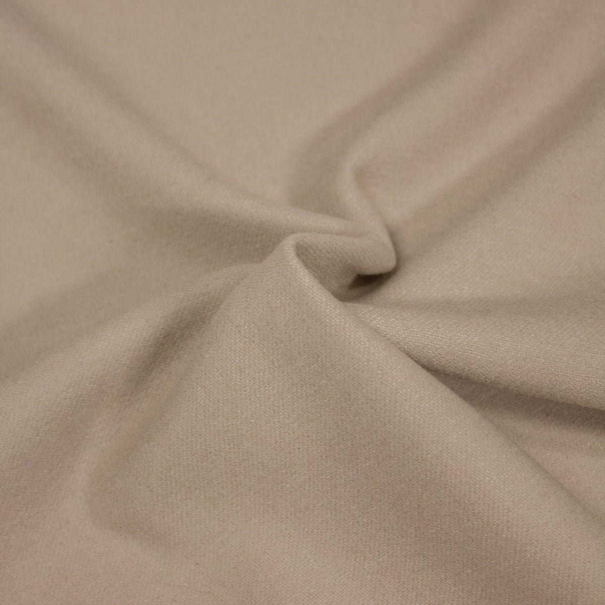 Beige Brushed Virgin Wool Fabric | THE FABRIC SALES