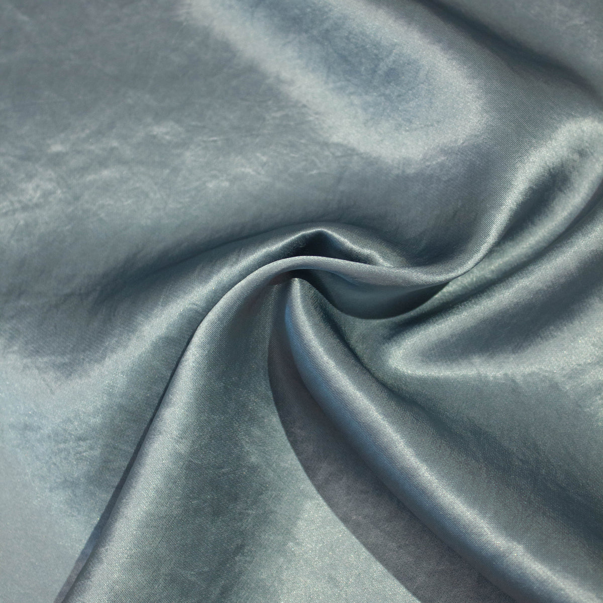 Ailyn Shadow Blue Polyester Sateen Fabric | THE FABRIC SALES