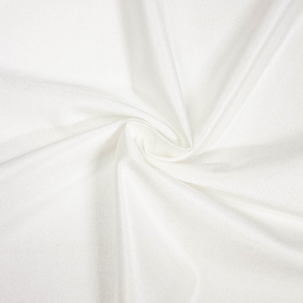 Lycra Fabric Pearl White Glossy | THE FABRIC SALES