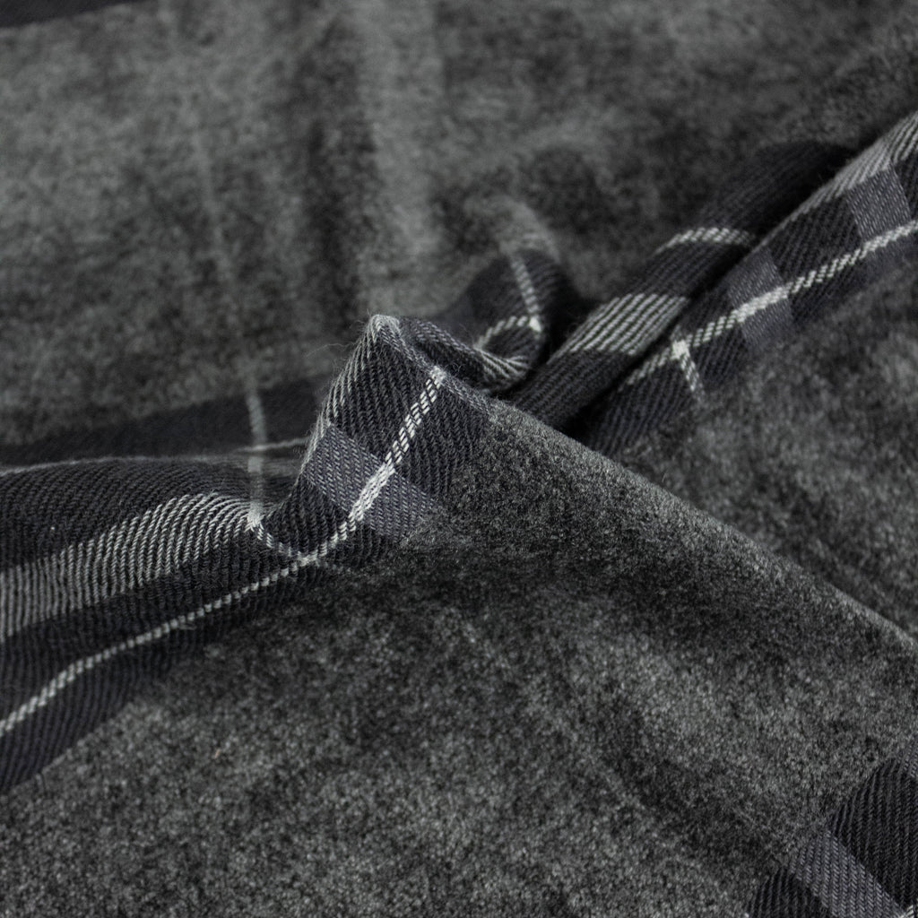 Grey Check PolyCotton Fabric | THE FABRIC SALES