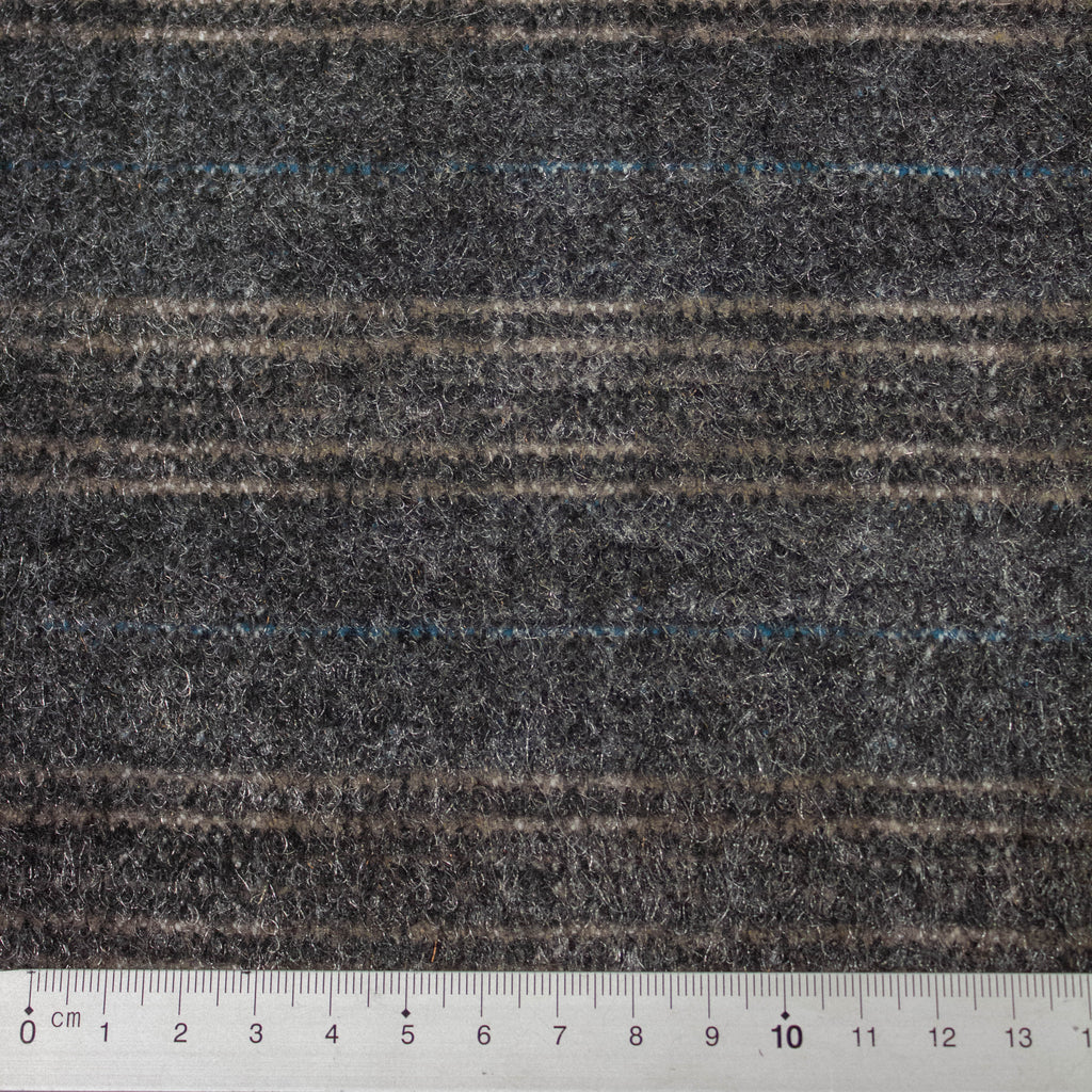 Grey Check Wool Blend Fabric | THE FABRIC SALES