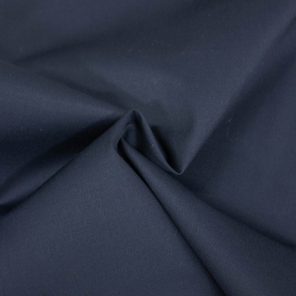 Blue Virgin Wool Fabric Water Resistant | THE FABRIC SALES