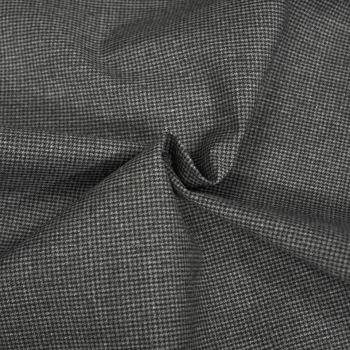 Virgin Wool Fabric Water Resistant Grey Pied de Poule | THE FABRIC SALES