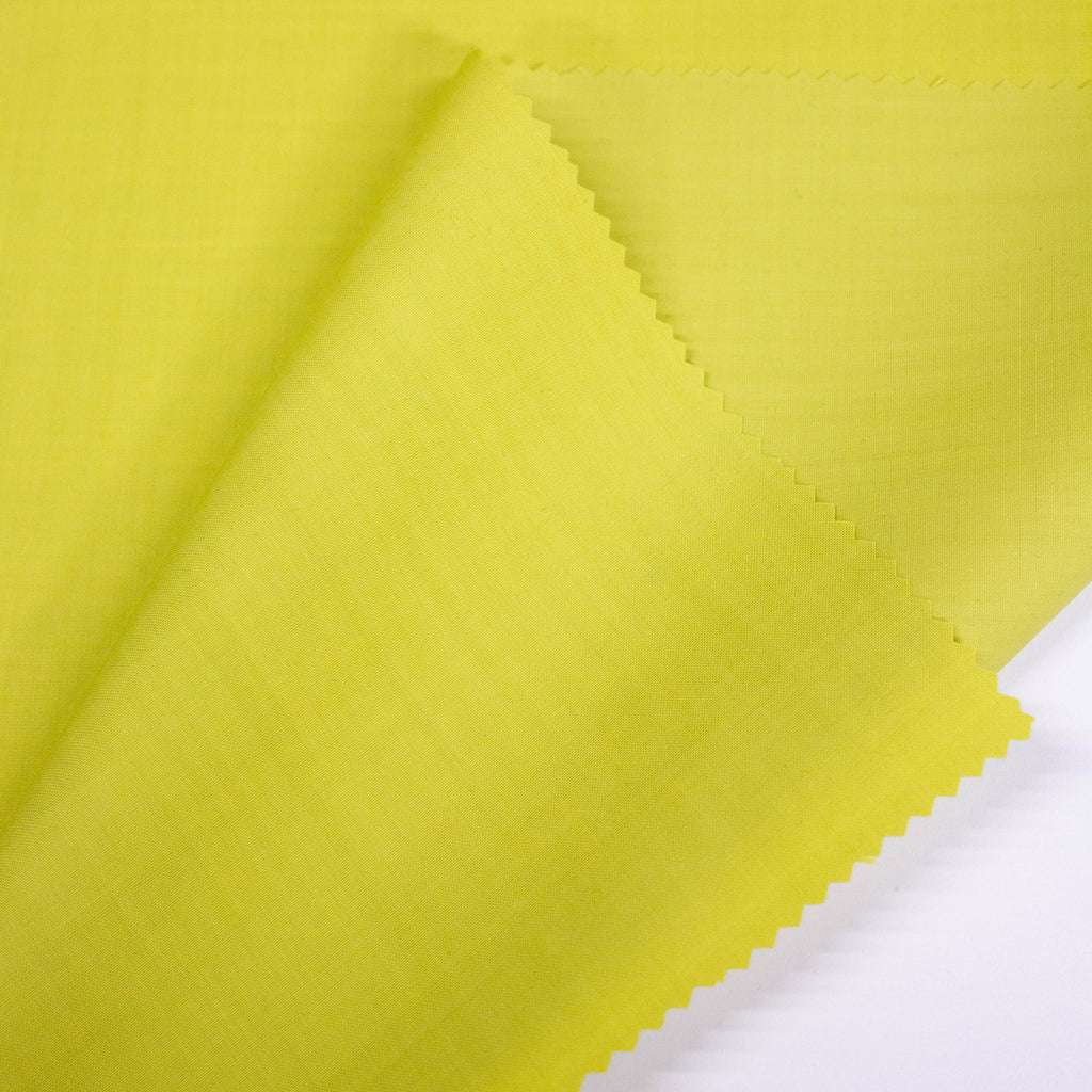 Yellow Virgin Wool Fabric Water Resistant | THE FABRIC SALES