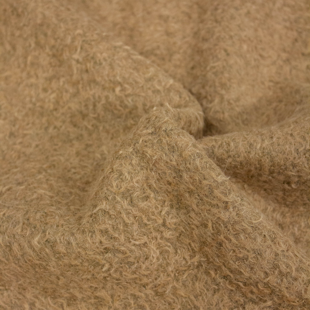 Llama Wool Double Face Fabric Camel | THE FABRIC SALES