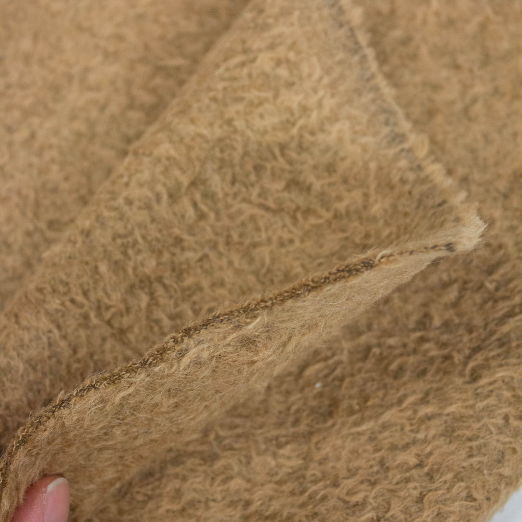 Llama Wool Double Face Fabric Camel | THE FABRIC SALES