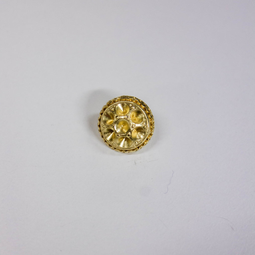 Gold Metal Button 2 Hole 12mm | THE FABRIC SALES