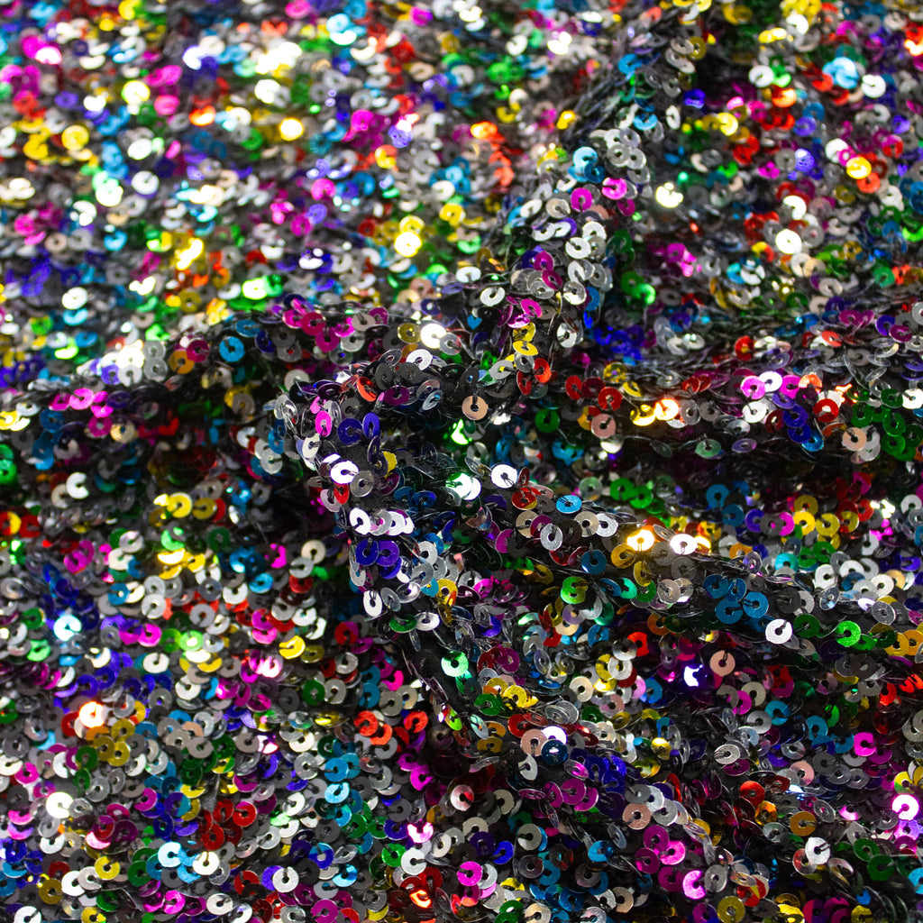 Polyester Fabric | Sequins | Multicolour | THE FABRIC SALES