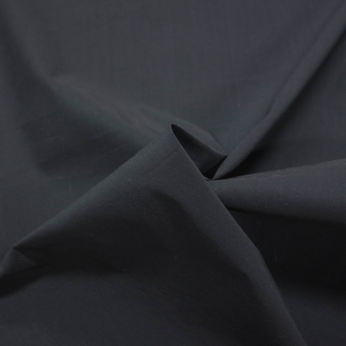Lucy Black Cotton Poplin SHOWROOM SAMPLE 34CM X 60CM | THE FABRIC SALES