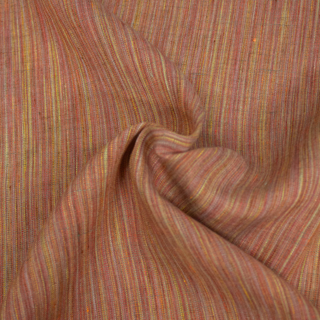 Rust Orange Linen Fabric | THE FABRIC SALES