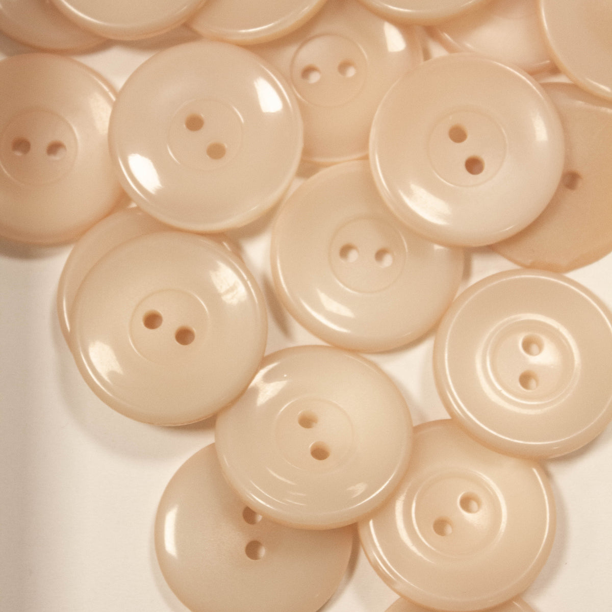 Nude Pink 2-Hole Plastic Button Glossy | THE FABRIC SALES