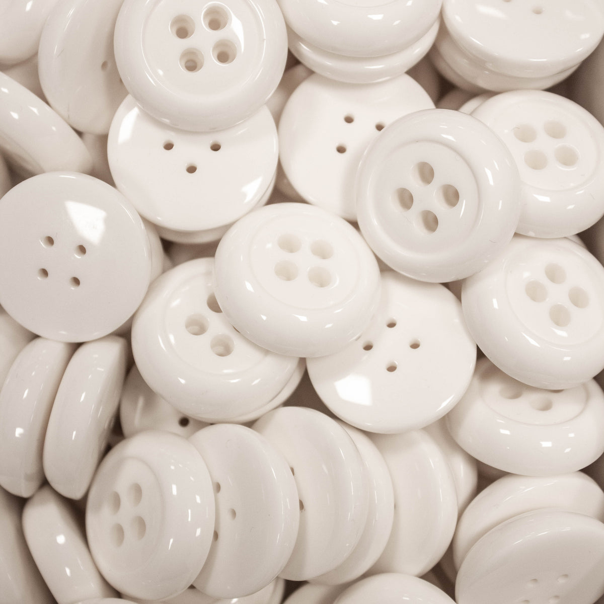 Off-White 4-Hole Plastic Button 30mm | THE FABRIC SALES