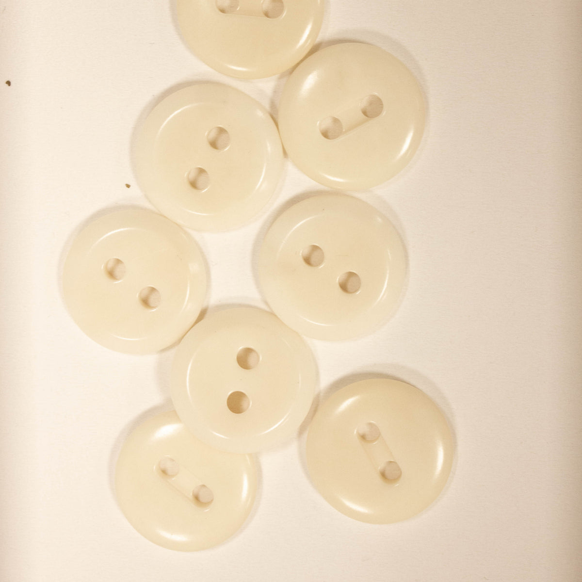 Ivory 2-Hole Plastic Button 22mm | THE FABRIC SALES