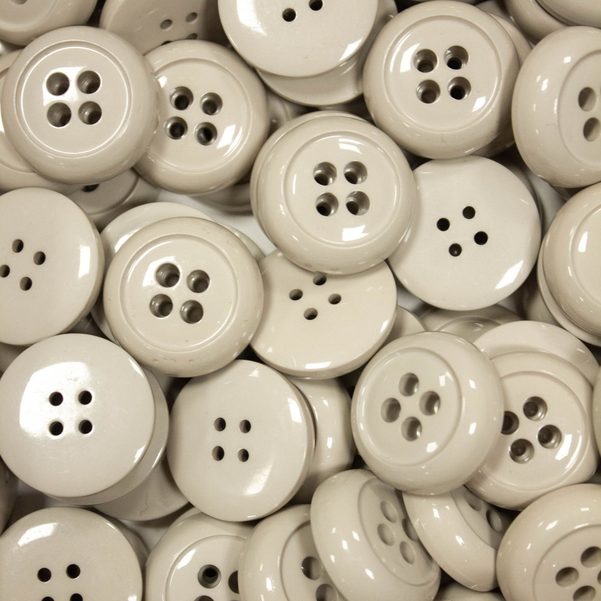 Taupe Grey 4-Hole Plastic Button | THE FABRIC SALES