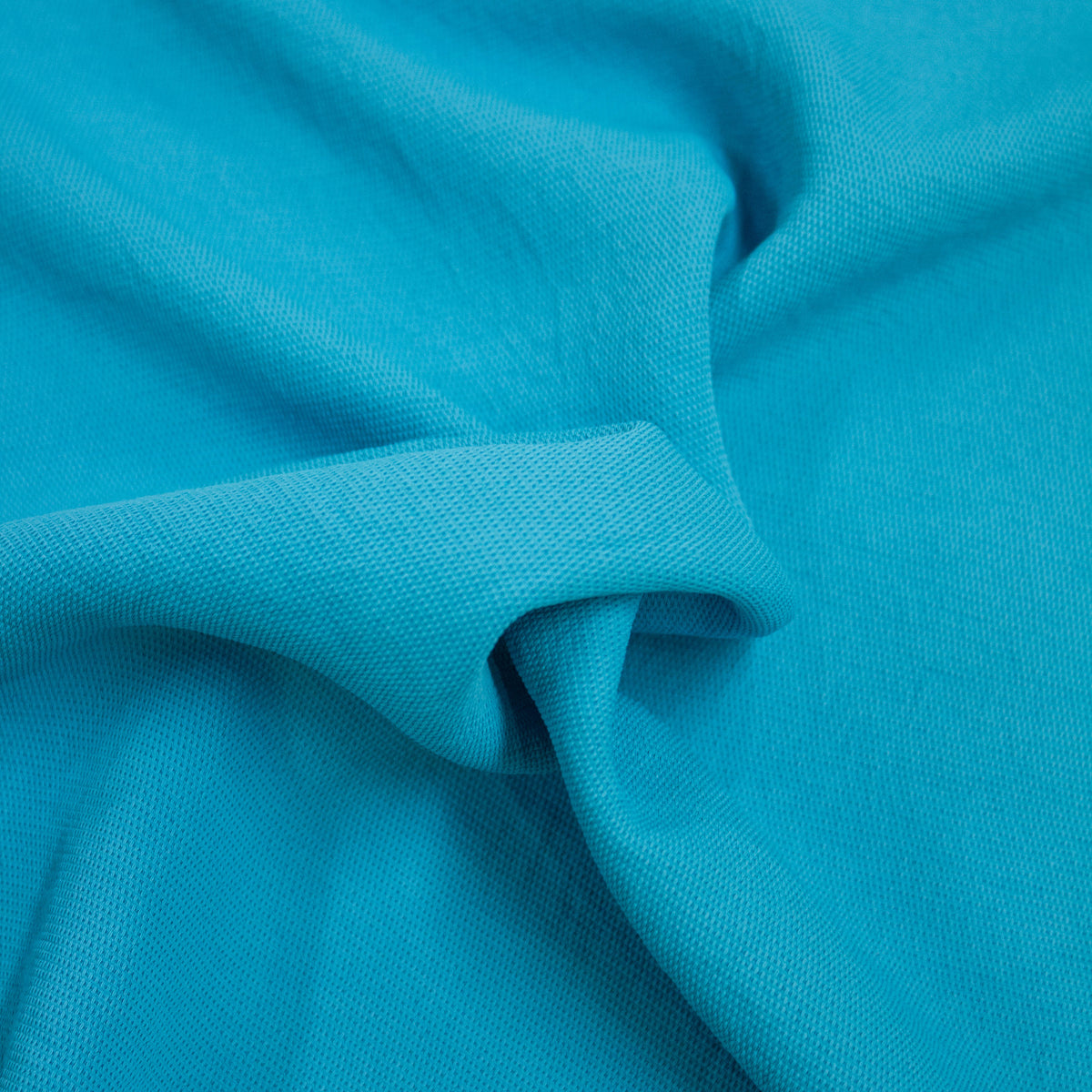 Mark Turquoise Blue Polyester Fabric | THE FABRIC SALES