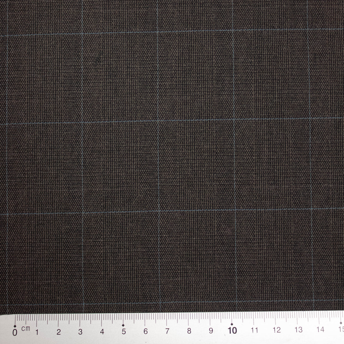 Yian Brown Check Cotton Wool Blend Fabric | THE FABRIC SALES