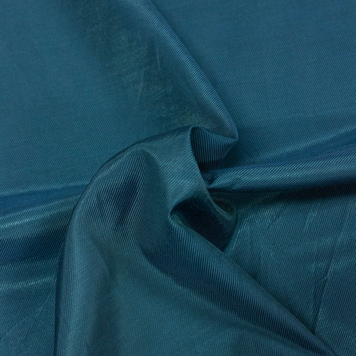 Cotton Viscose Lining Fabric | Petrol Blue | Deadstock Fabric | THE ...