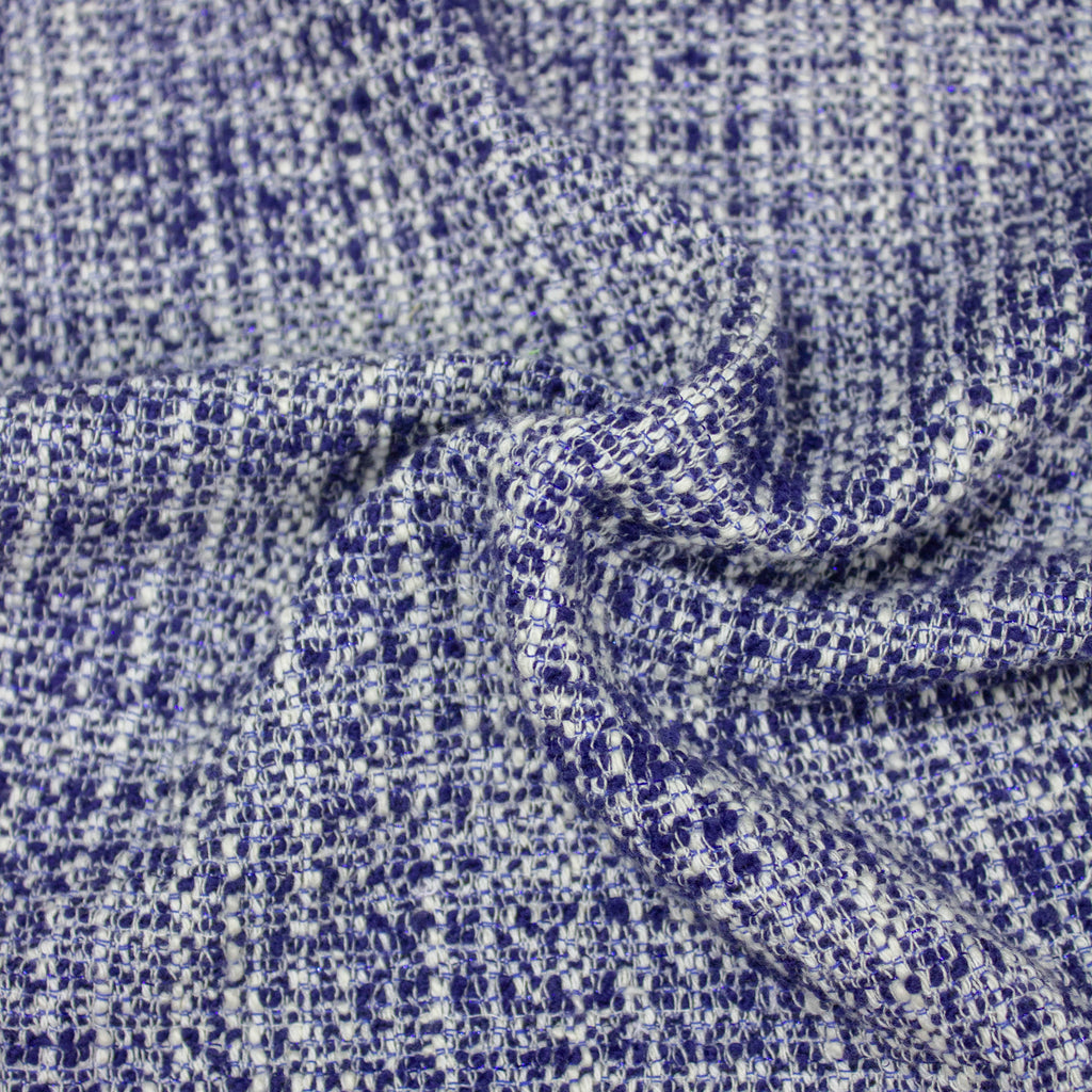 Dami Blue Cotton Tweed Fabric | THE FABRIC SALES