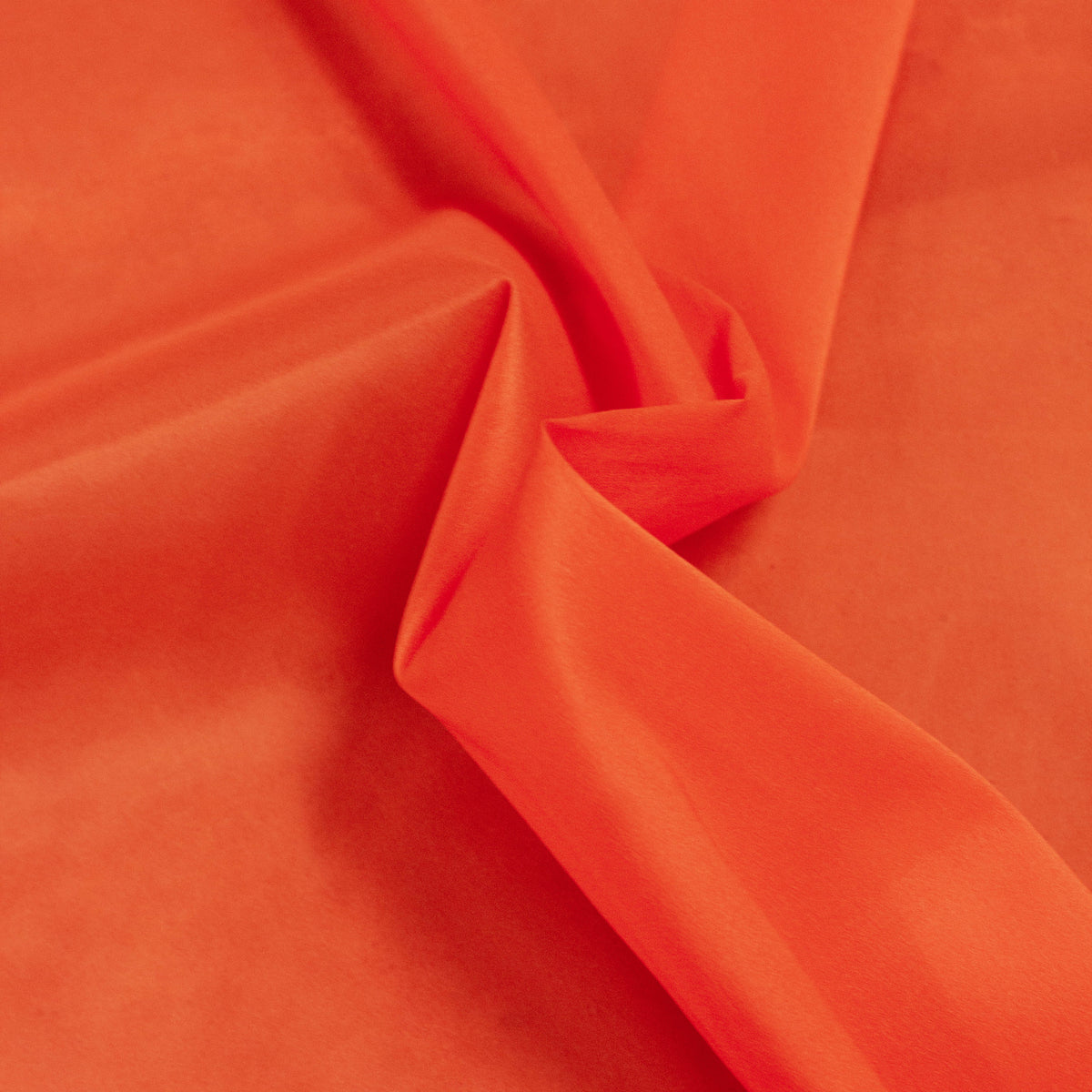 Evi Orange Red Silk Lining Stretch Fabric | THE FABRIC SALES