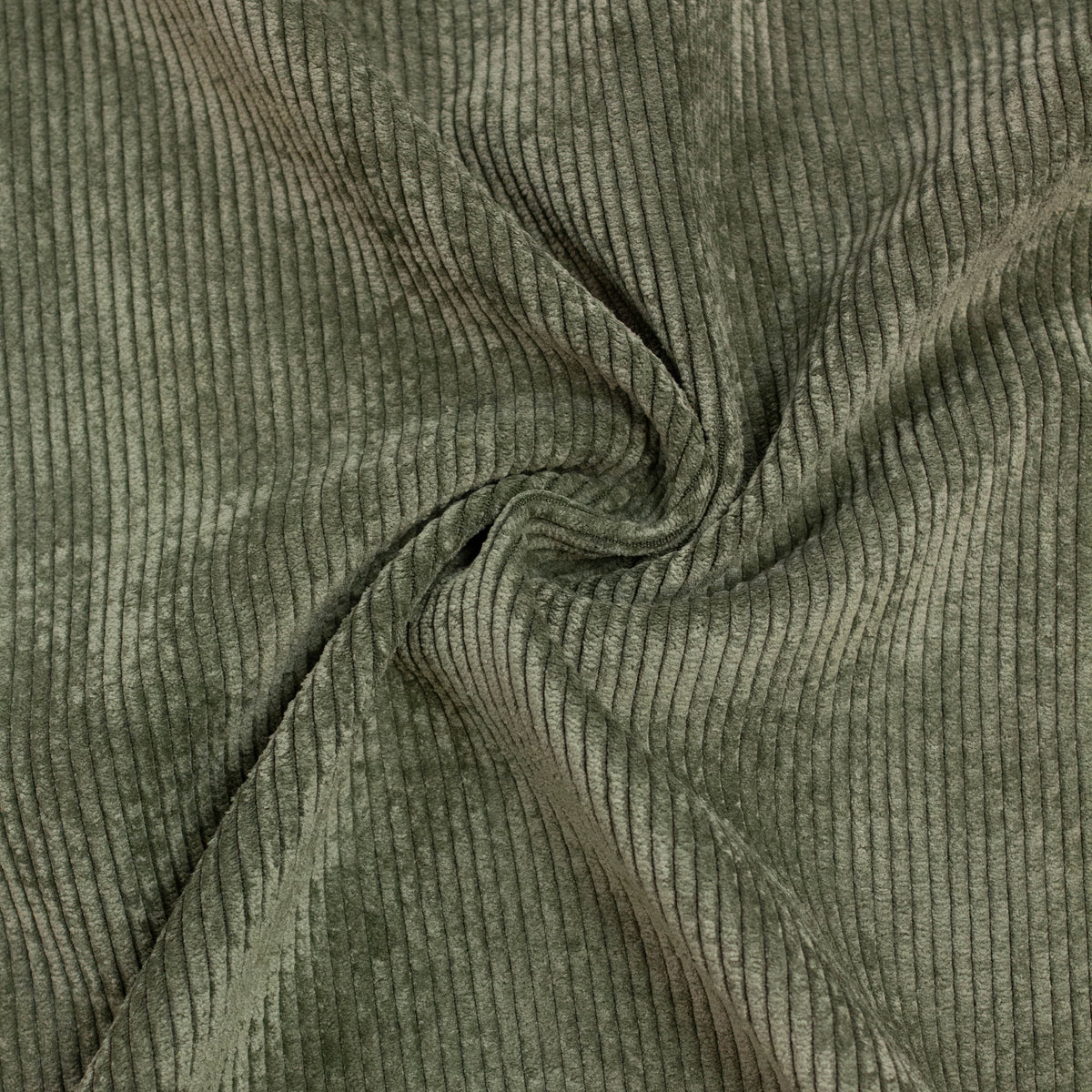 Tine Olive Green Polyester Corduroy Fabric | THE FABRIC SALES