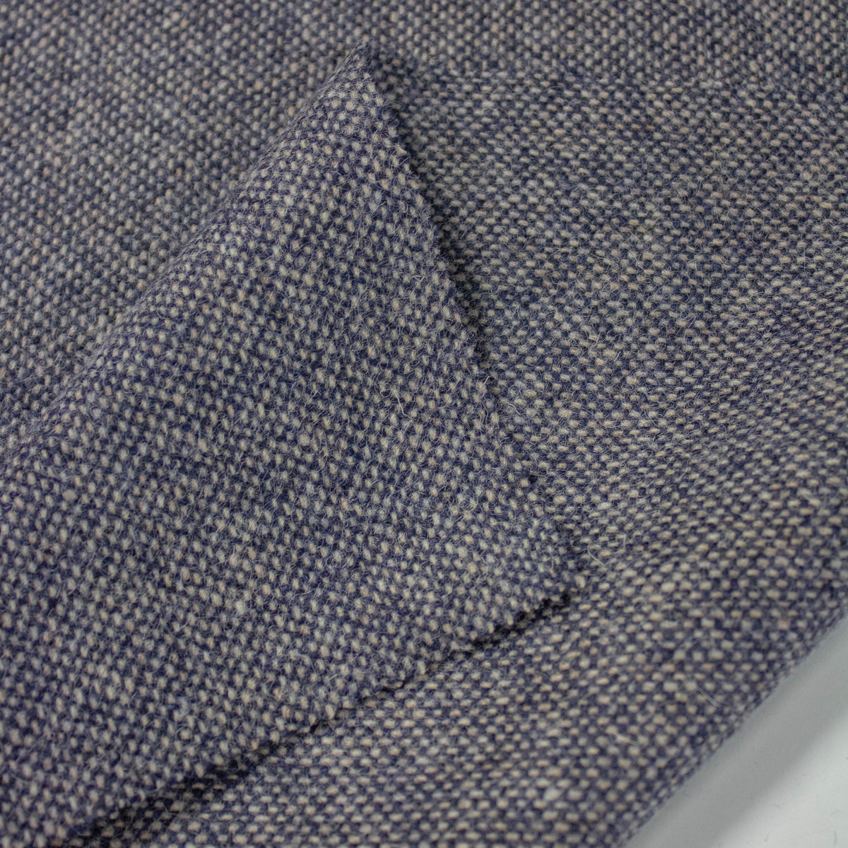 Justan Blue/Taupe Wool Fabric | THE FABRIC SALES