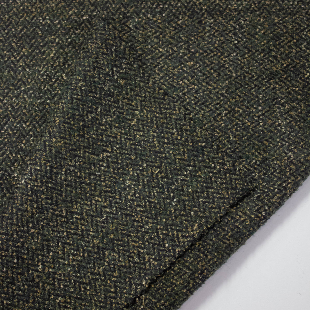Ronan Green Herringbone Wool Blend Fabric SHOWROOM SAMPLE 34CM X 60CM ...