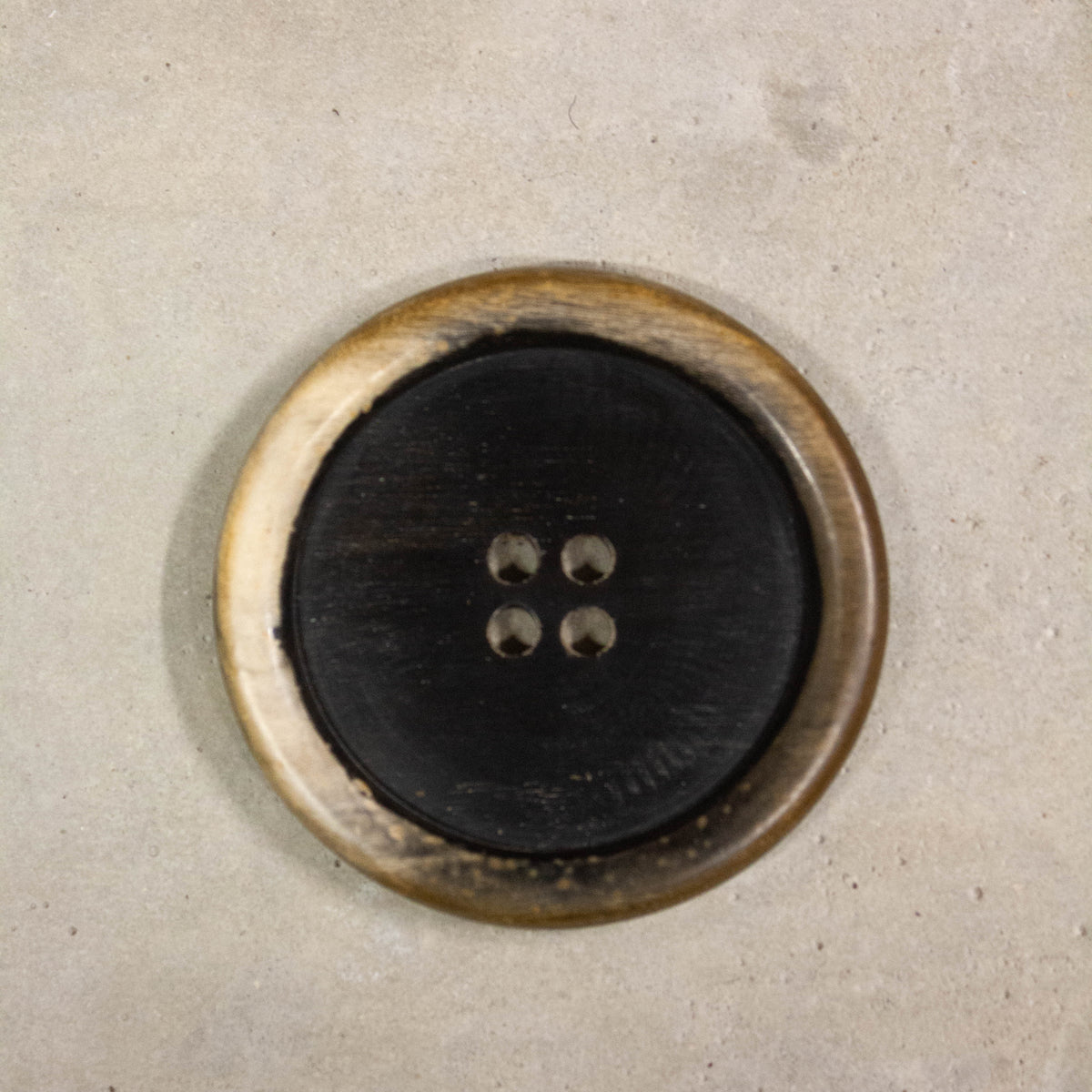 Wood Look 4-Hole Plastic Button 50mm | THE FABRIC SALES