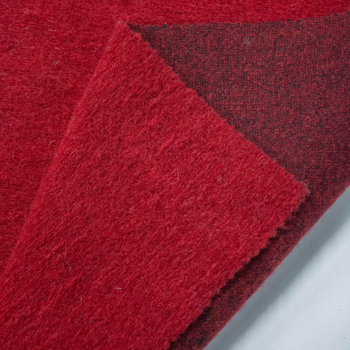 Nimo Red Boiled Wool Jersey Fabric | THE FABRIC SALES