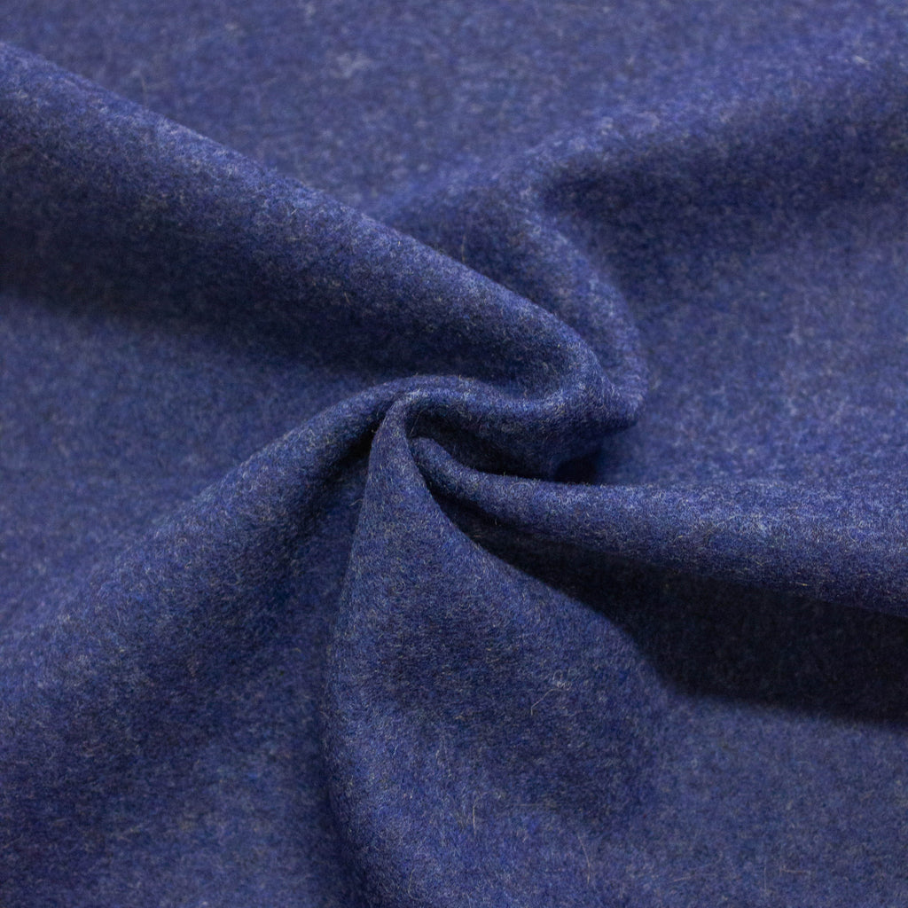 Wool Blend Brushed Fabric | Blue | Deadstock fabric | THE FABRIC SALES