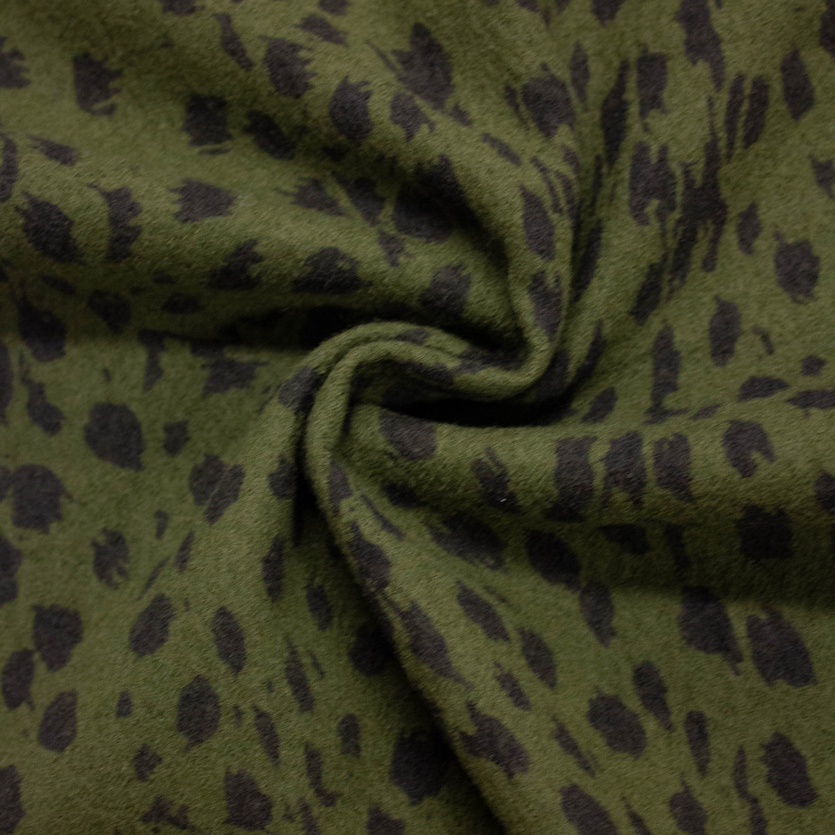 Yann Green Animal Pattern Wool | THE FABRIC SALES