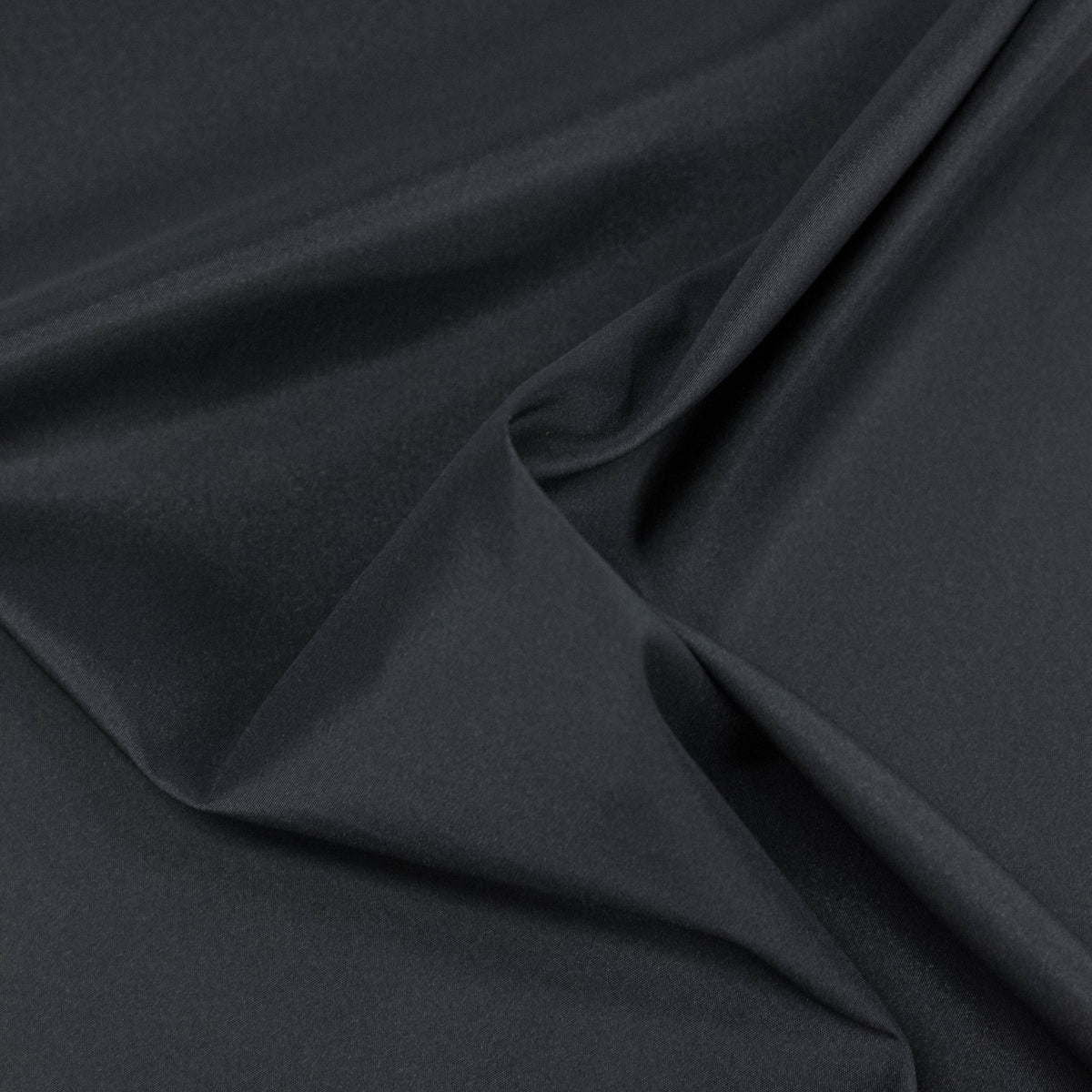 Tibo Black Polyester Lining Stretch Fabric | THE FABRIC SALES