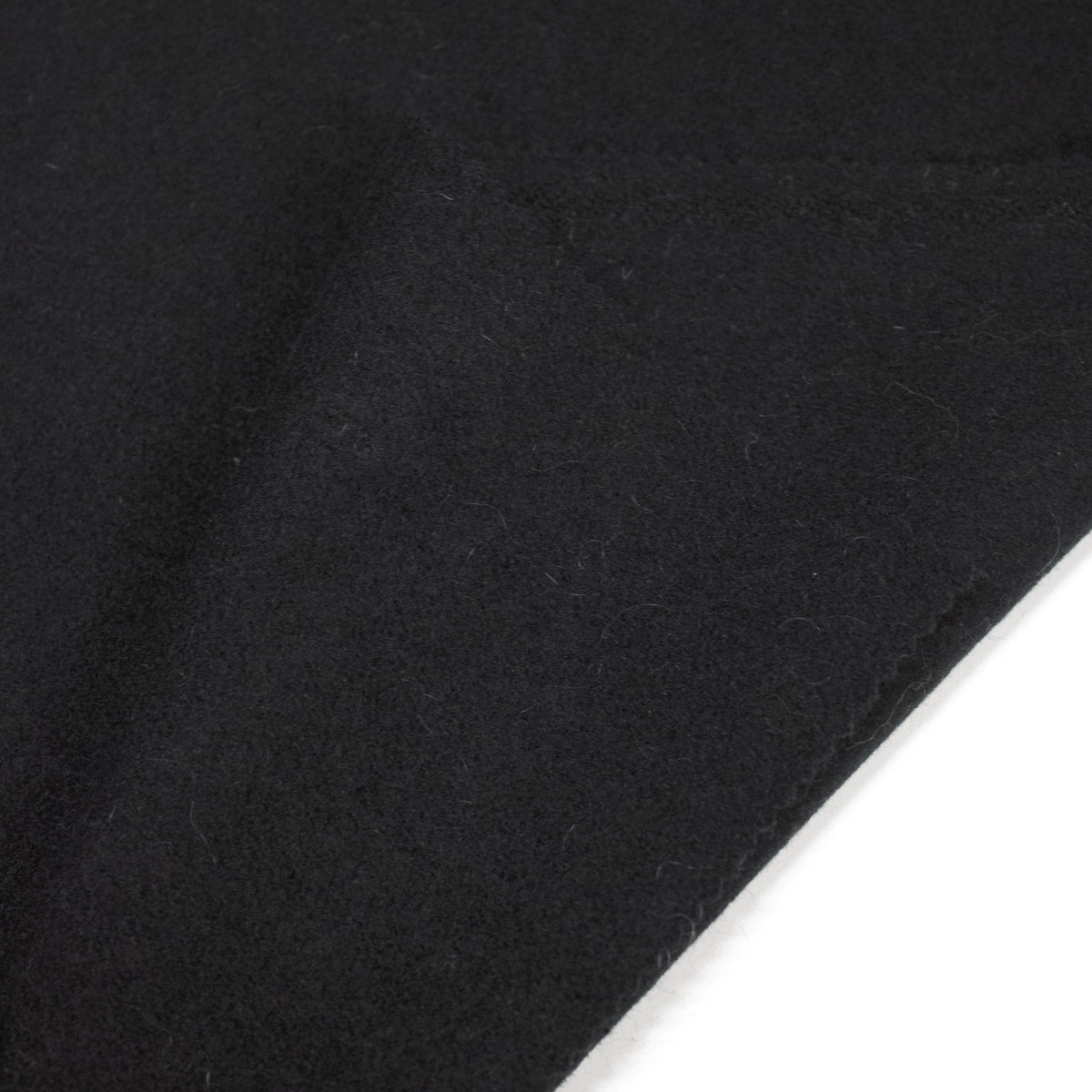 Wool Fabric | Molton | Black | THE FABRIC SALES