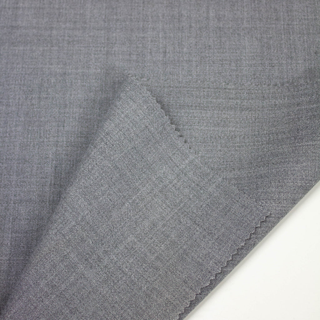 Wool Blend Suiting Fabric | Grey | Deadstock Fabric | THE FABRIC SALES