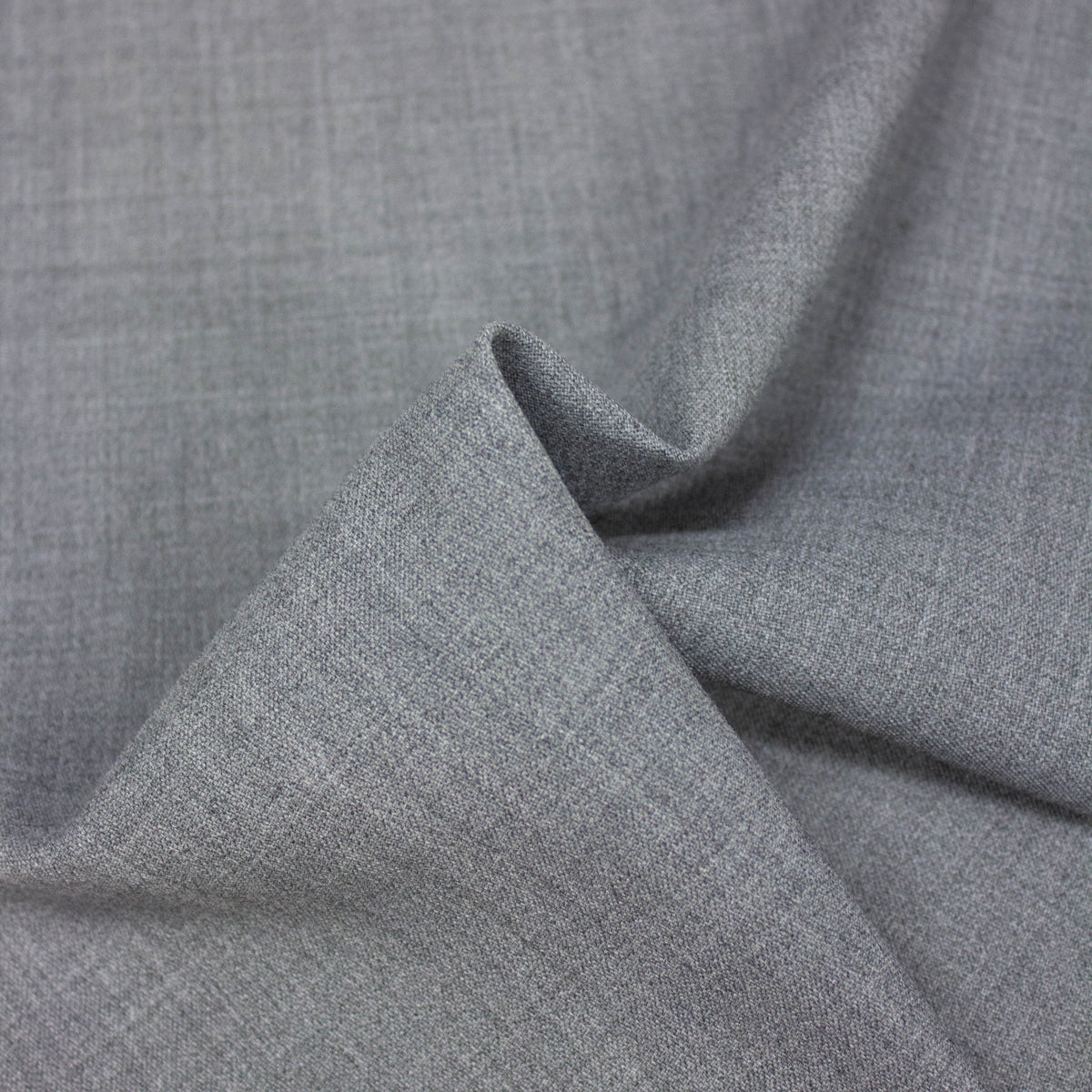 Wool Blend Suiting Fabric | Grey | Deadstock Fabric | THE FABRIC SALES