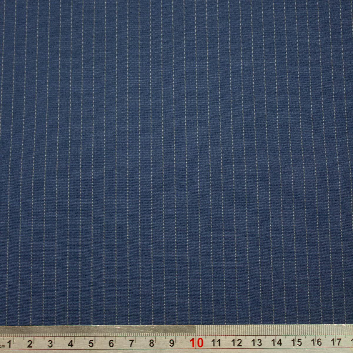 Agnes Blue Pinstripe Virgin Wool Suiting SHOWROOM SAMPLE 34CM X 60CM ...