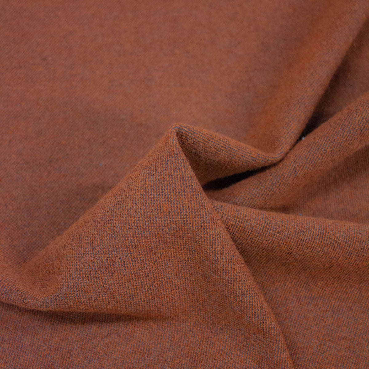 Joran Rust Orange Wool Fabric | THE FABRIC SALES