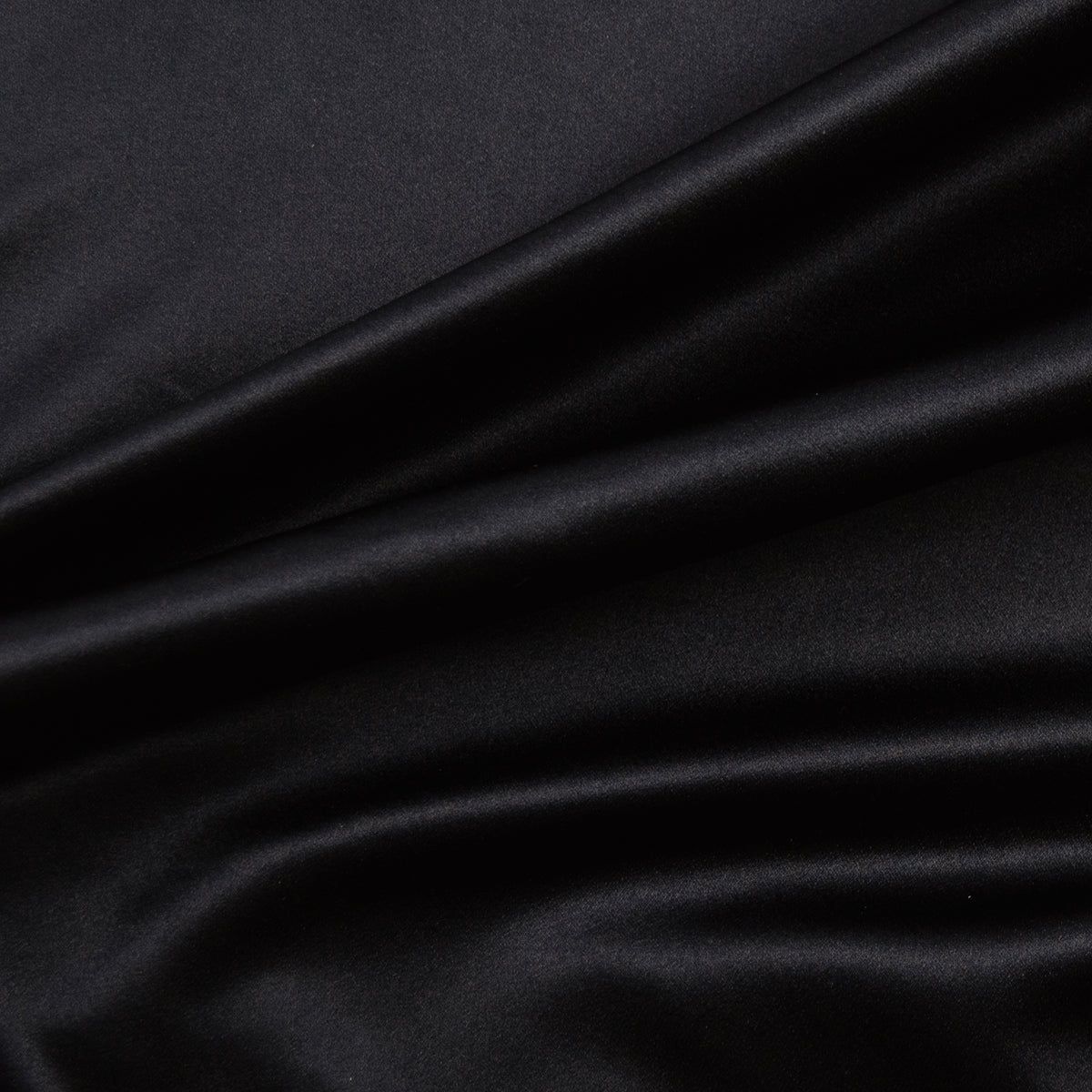 Dalia Black Polyester Satin Fabric | THE FABRIC SALES