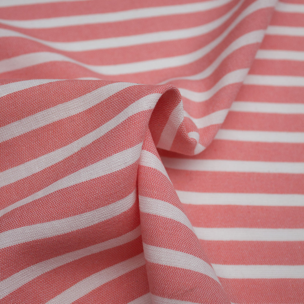 Liza Pink Striped Linen Blend Fabric | THE FABRIC SALES