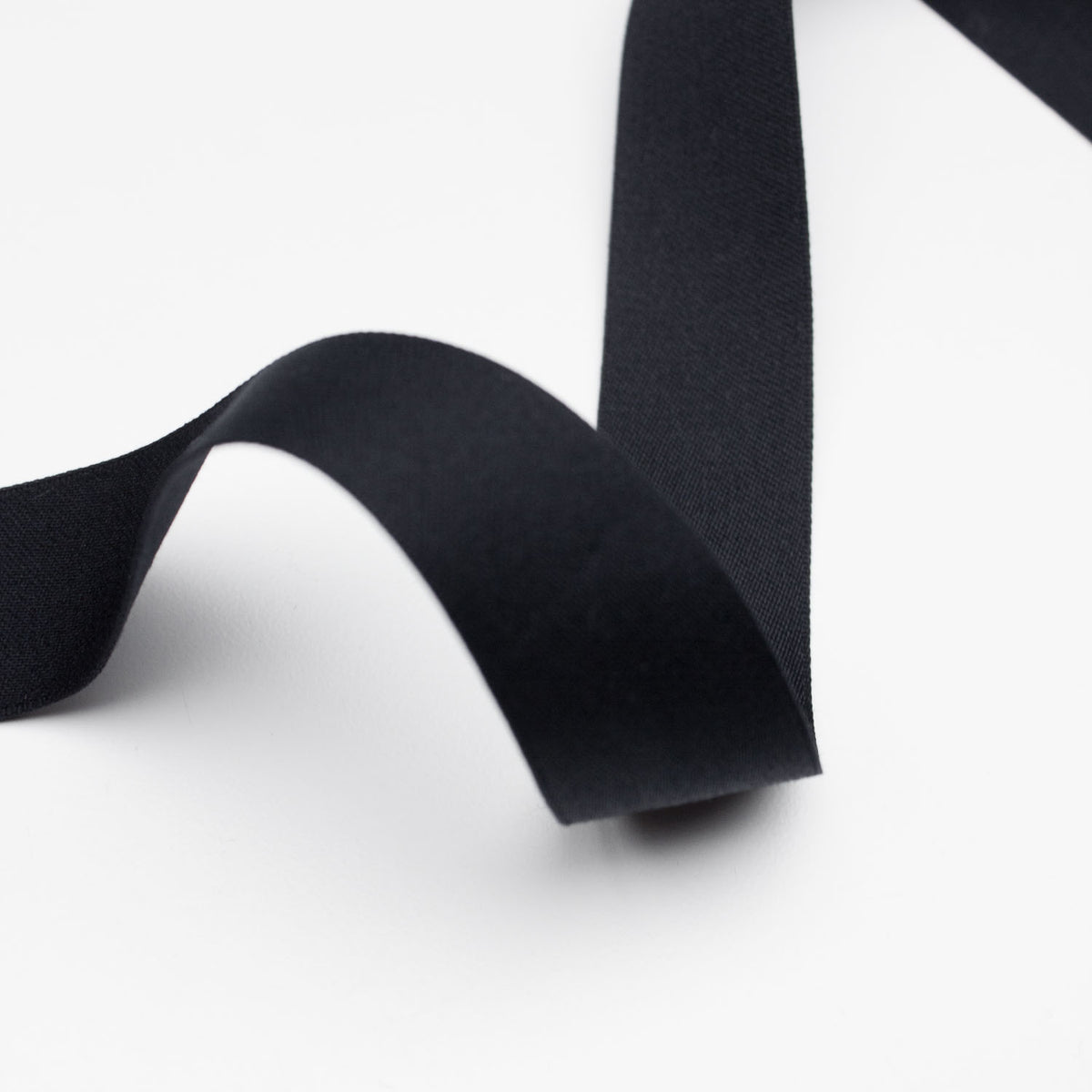 Navy Blue Cotton Ribbon 25mm | THE FABRIC SALES