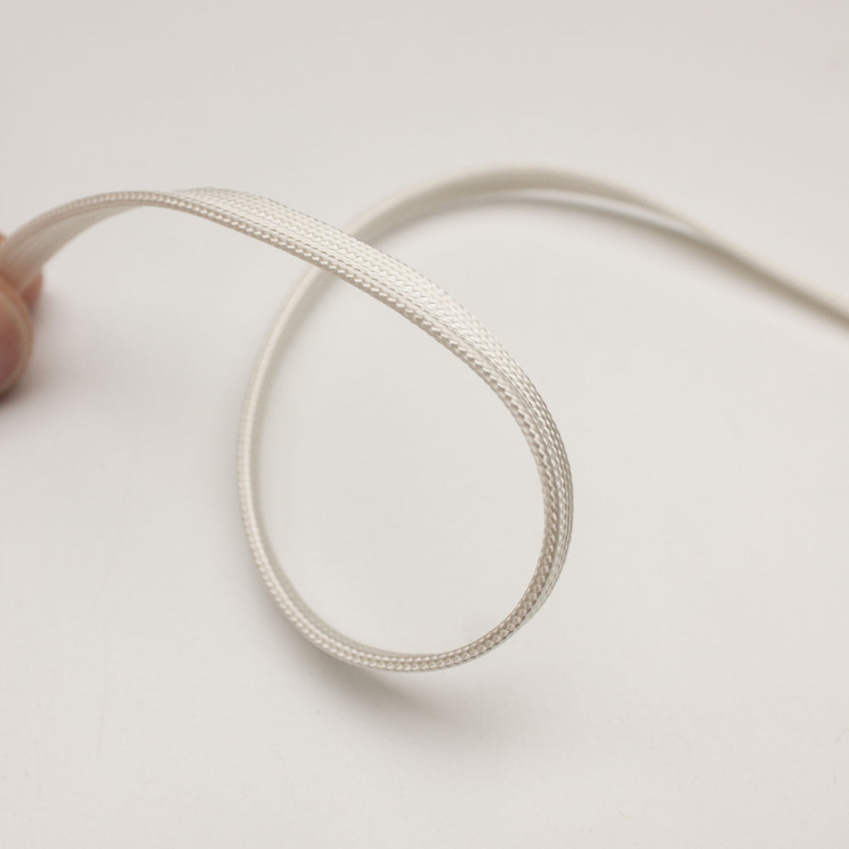 Ecru Cotton Satin Piping Trim 6mm | THE FABRIC SALES