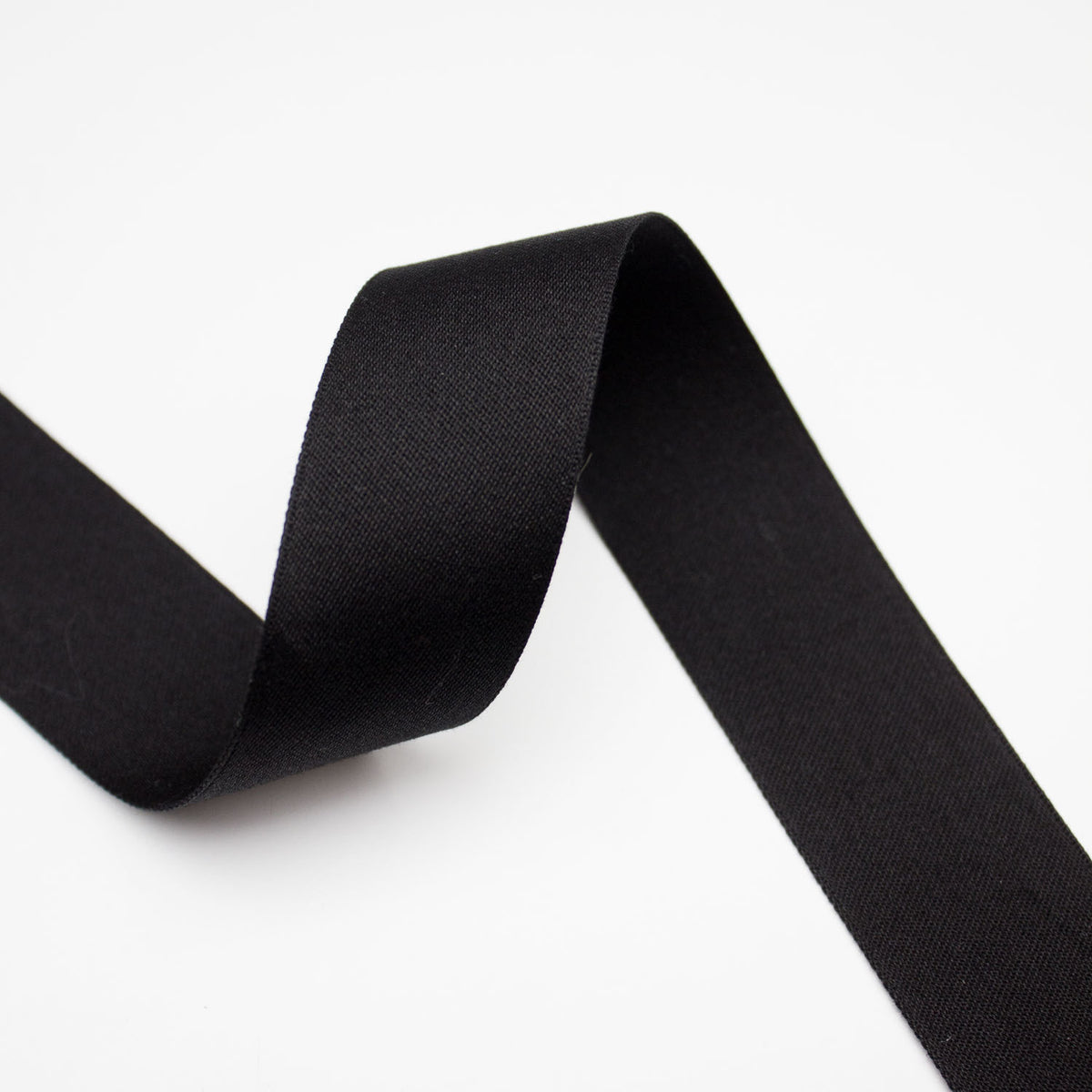 Black Cotton Ribbon 30mm | THE FABRIC SALES