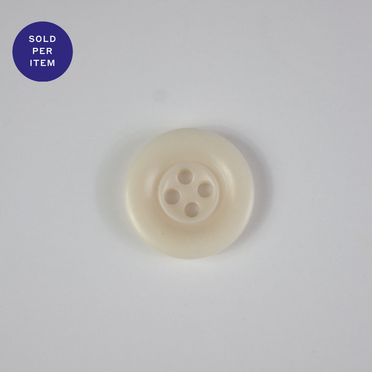 Ivory 4-Hole Horn Button | THE FABRIC SALES