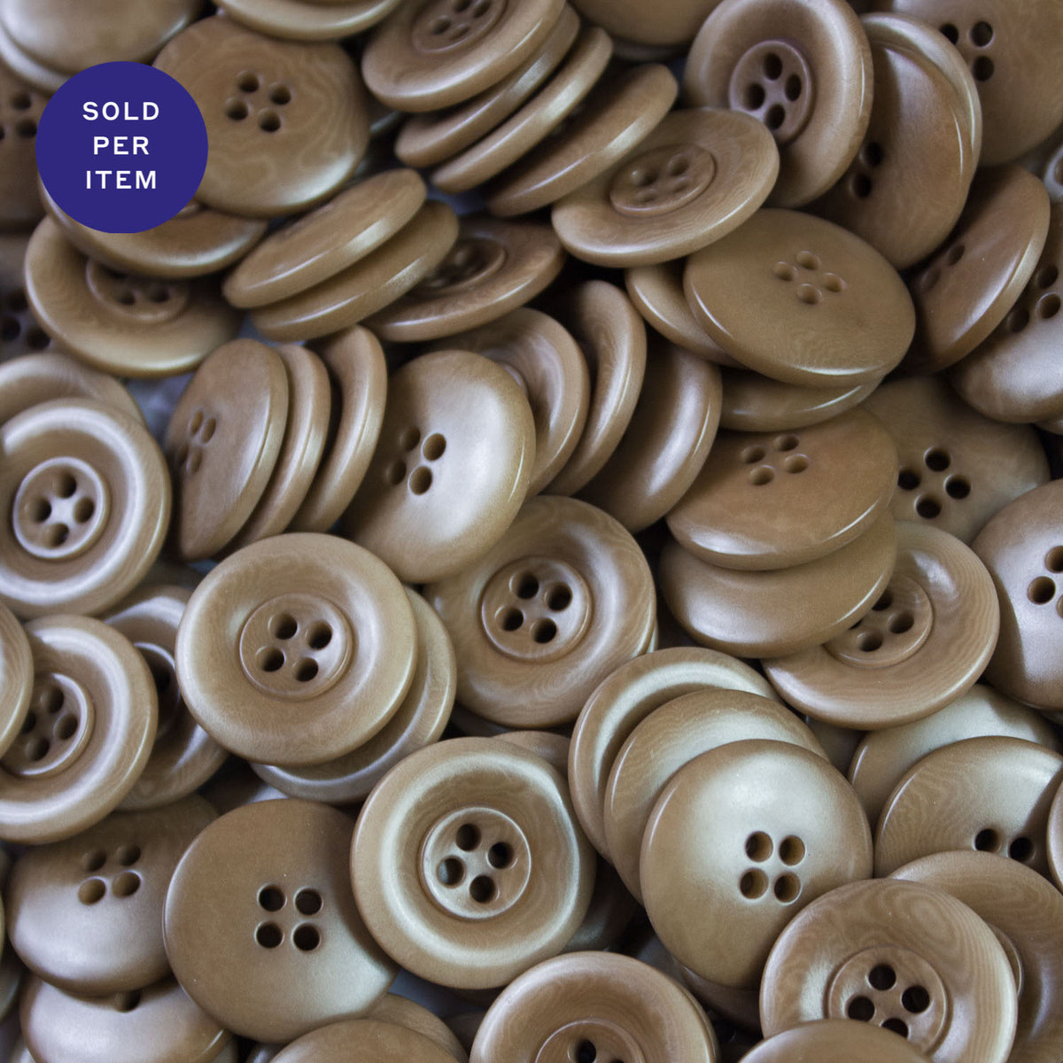 Jenny Wood 4-Hole Plastic Button | THE FABRIC SALES