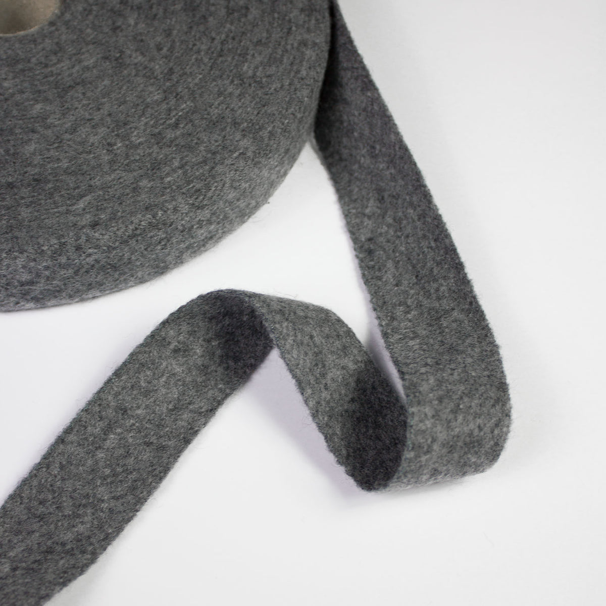 Grey Wool Bias Tape 30mm | THE FABRIC SALES