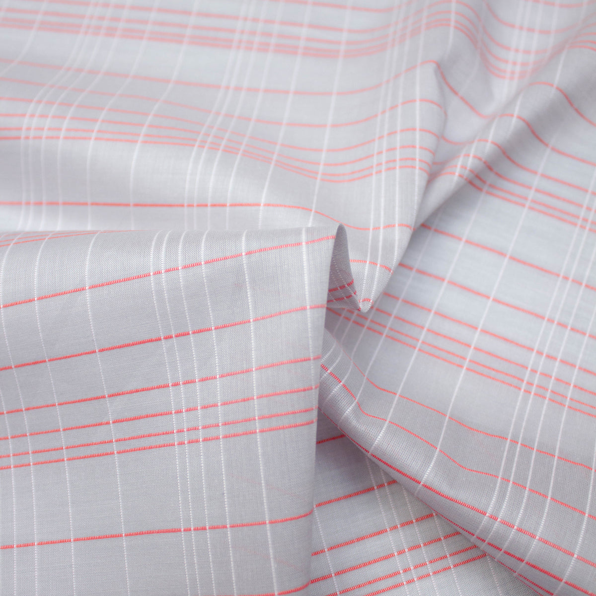 Gala Grey Check Transparent Cotton SHOWROOM SAMPLE 34CM X 60CM | THE ...