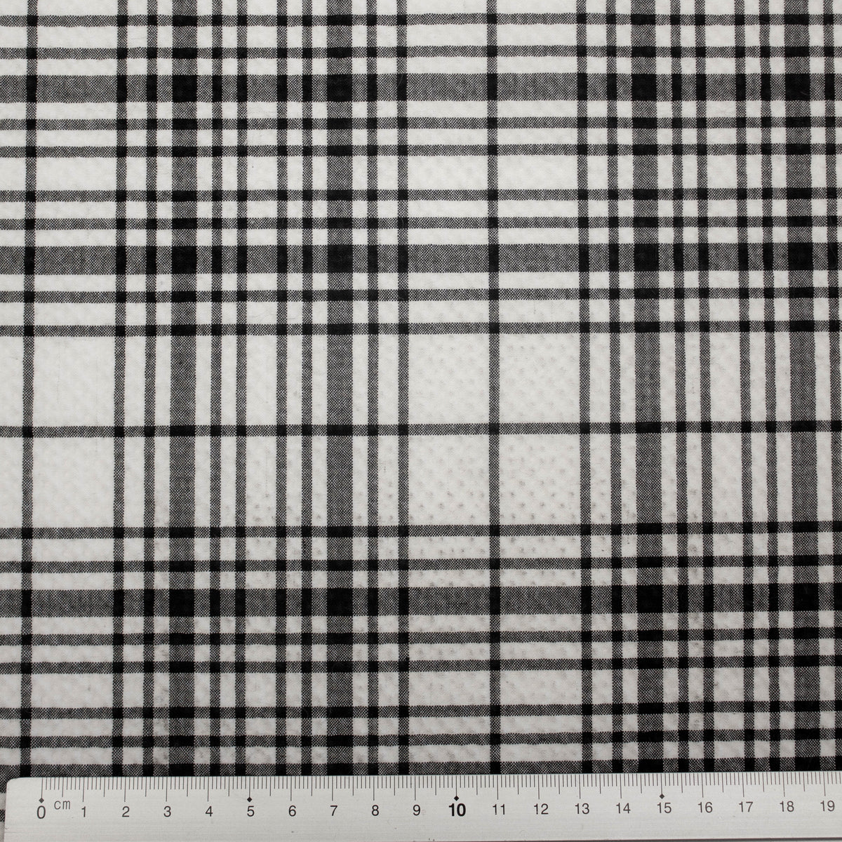Yann Check Cotton Viscose Blend Stretch Fabric | THE FABRIC SALES