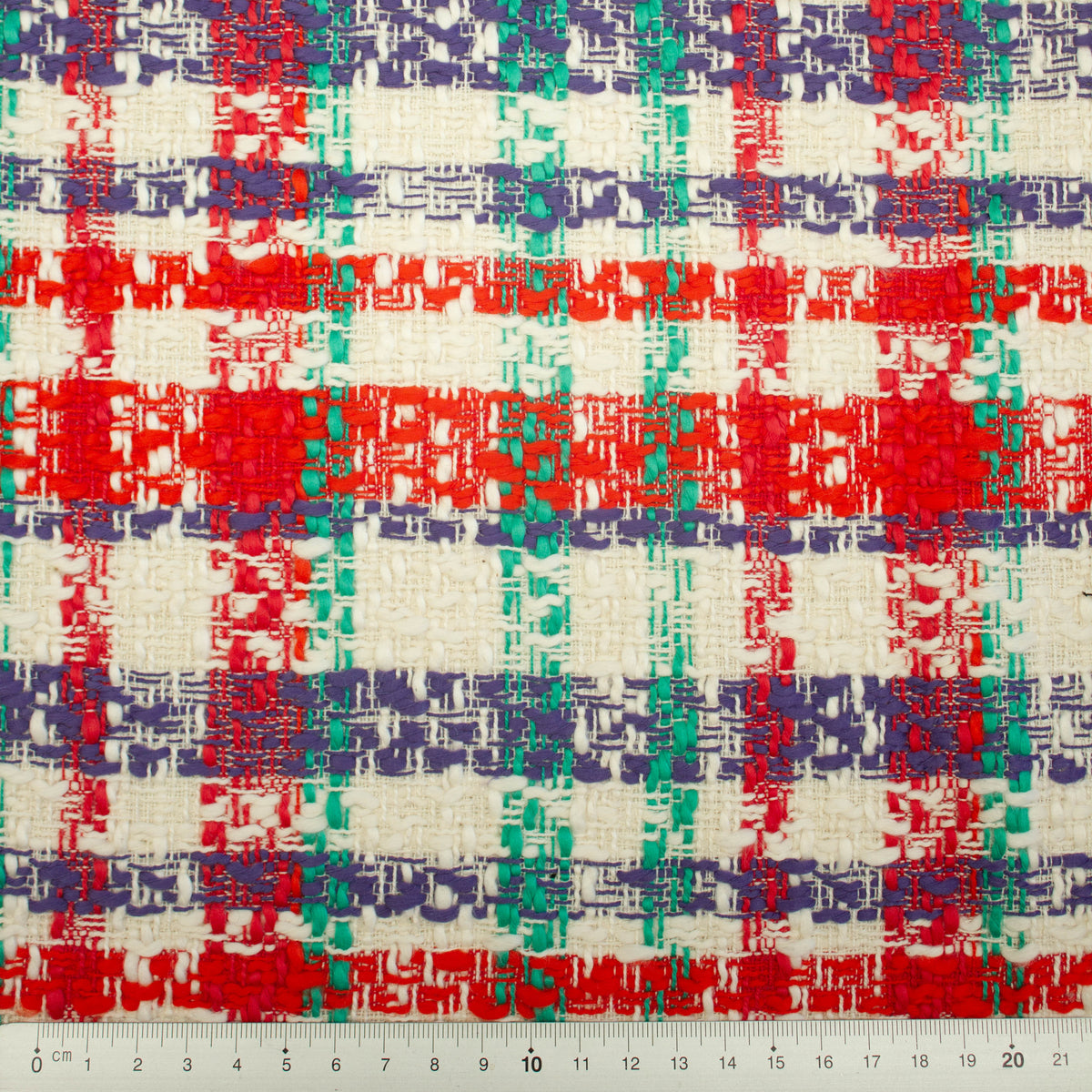 Pablo Multicolour Cotton Tweed Fabric | THE FABRIC SALES