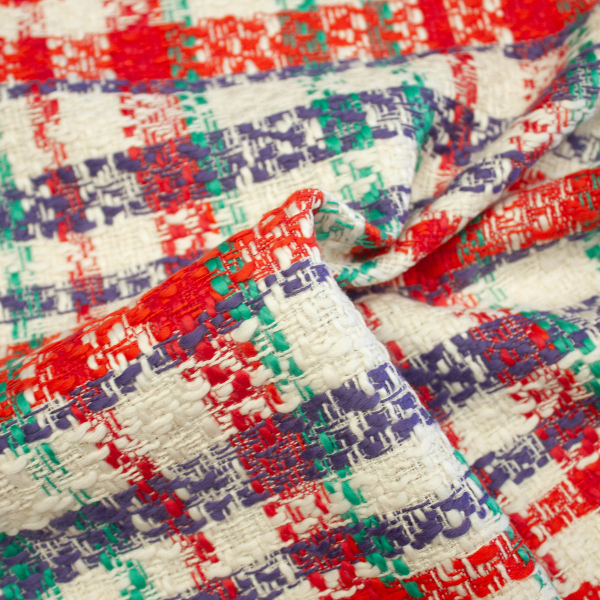 Pablo Multicolour Cotton Tweed Fabric | THE FABRIC SALES