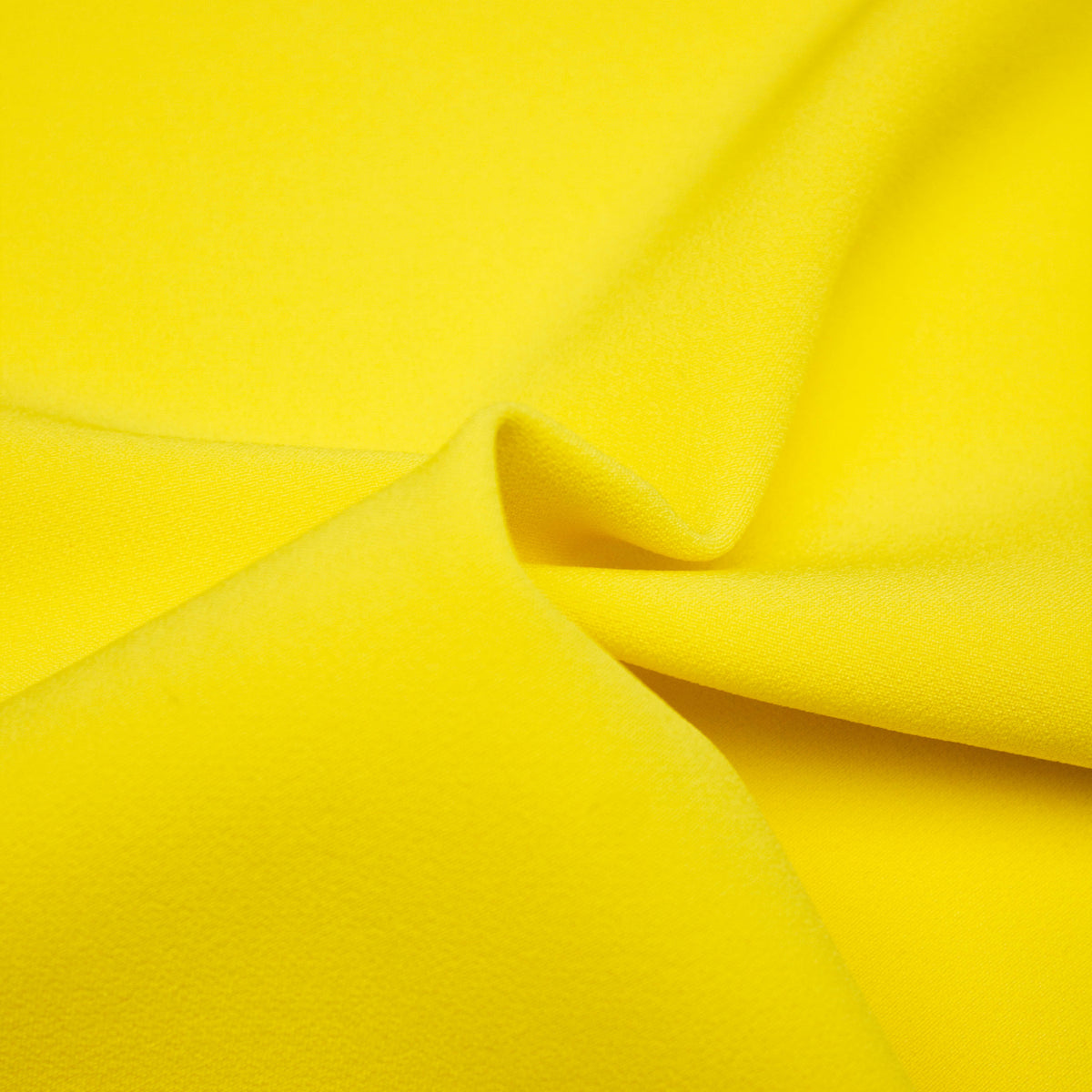 Jade Canary Yellow Polyester Crêpe Fabric | THE FABRIC SALES