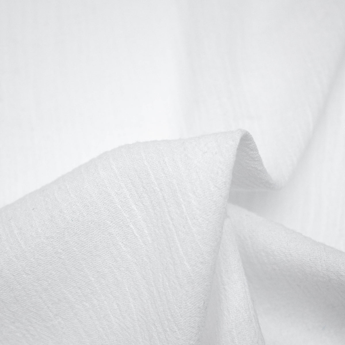 Jamie White Cotton Gauze SHOWROOM SAMPLE 34CM X 60CM | THE FABRIC SALES